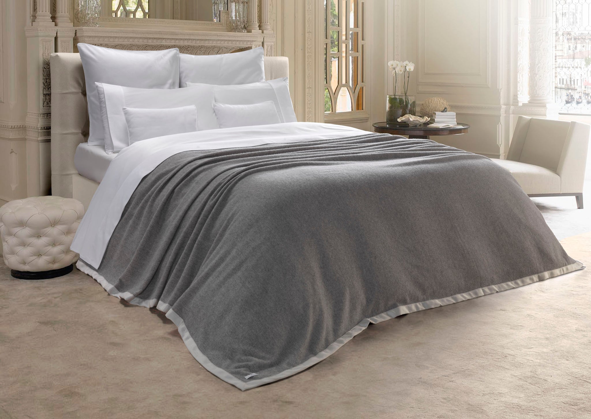 "CORTINA" Cashmere Blanket by Emilia Burano Italy